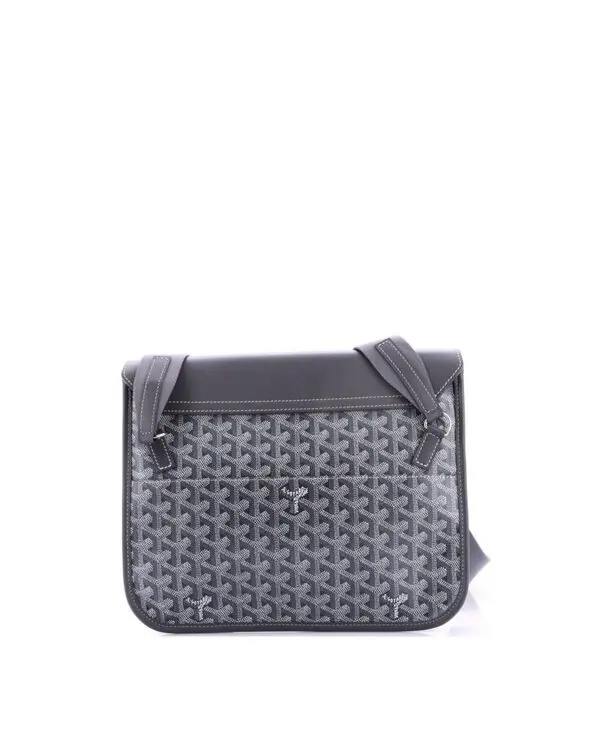 Goyard Coursier Messenger Bag Coated Canvas And Leather