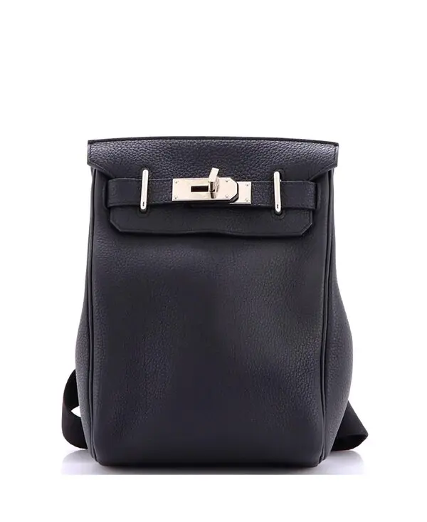 Hermès Pm Hac A Dos Backpack Togo - Black