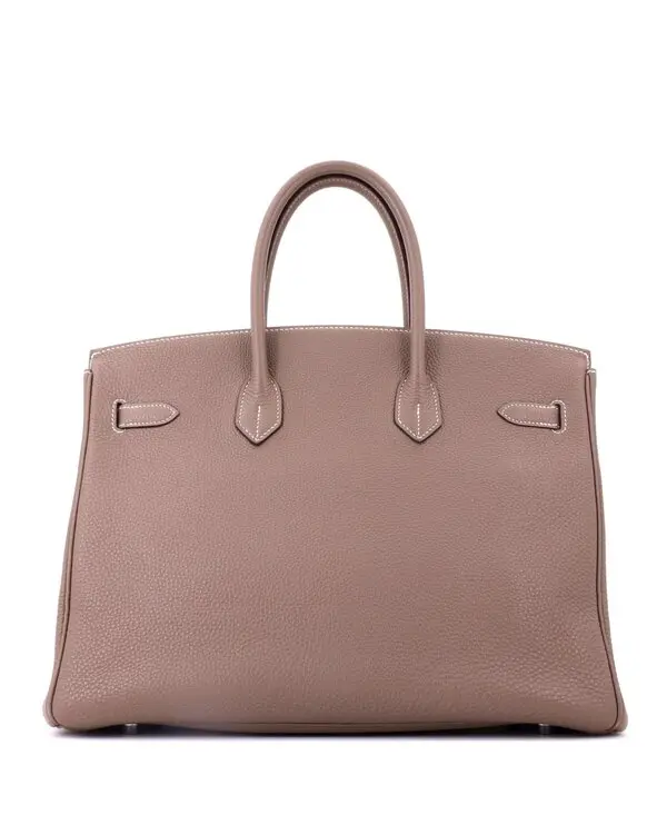 Hermès Birkin 35 Handbag Grey Togo With Palladium Hardware