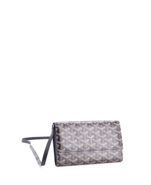 Goyard Varenne Continental Wallet With Strap Coated Canvas