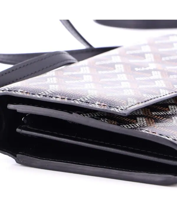 Goyard Varenne Continental Wallet With Strap Coated Canvas