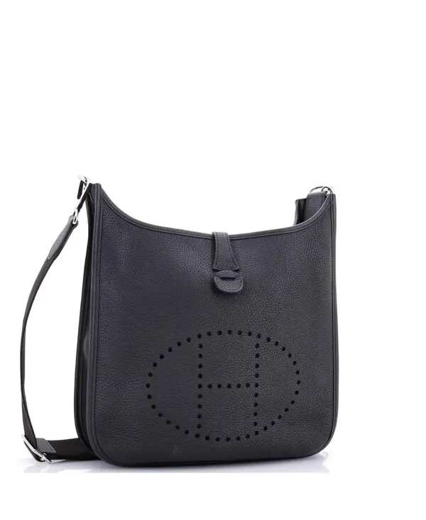 Hermès Pm Evelyne Bag Gen Iii Clemence - Black