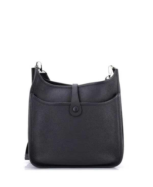 Hermès Pm Evelyne Bag Gen Iii Clemence - Black