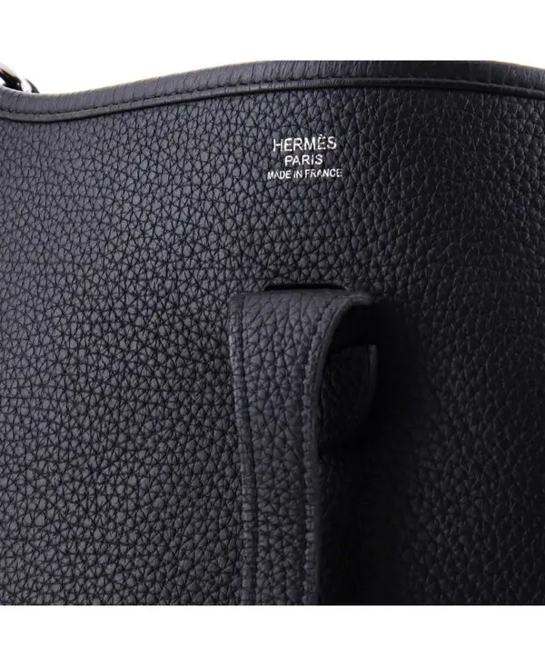 Hermès Pm Evelyne Bag Gen Iii Clemence - Black