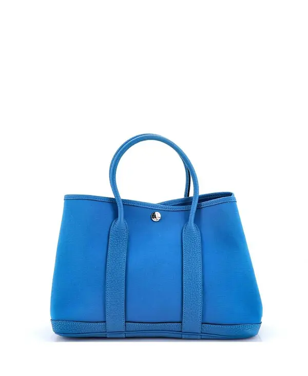 Hermès 30 Garden Party Tote Toile And Leather