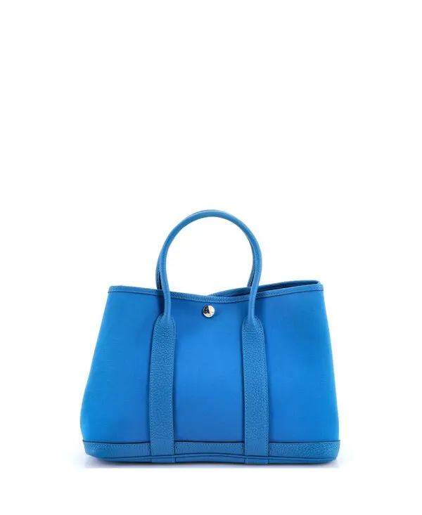 Hermès 30 Garden Party Tote Toile And Leather