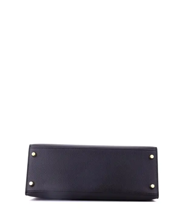 Hermès Kelly 28 Handbag Black Epsom With Gold Hardware