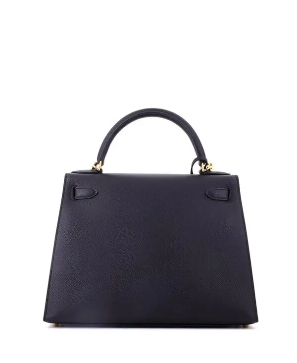 Hermès Kelly 28 Handbag Black Epsom With Gold Hardware