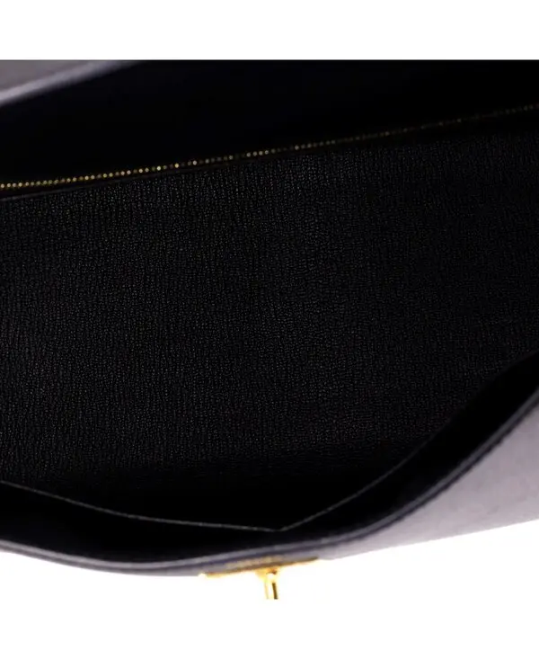 Hermès Kelly 28 Handbag Black Epsom With Gold Hardware