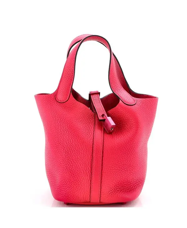 Hermès Pm Monochrome Picotin Lock Bag Clemence