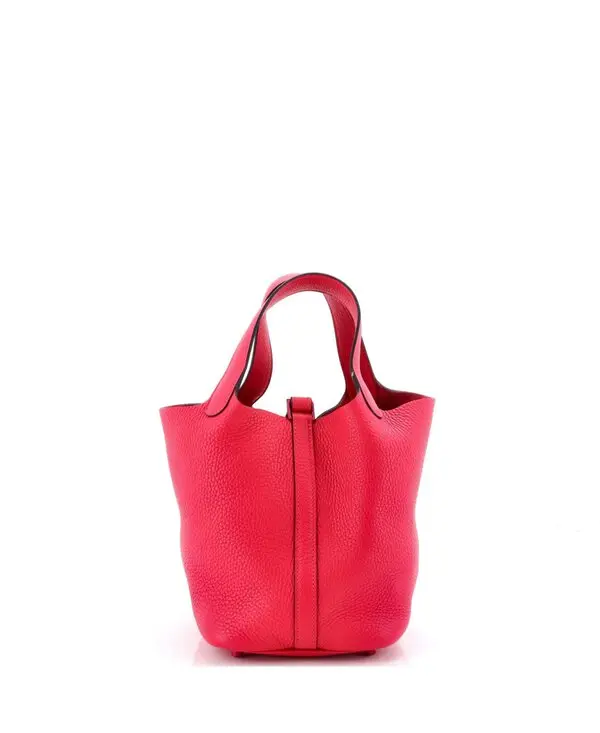 Hermès Pm Monochrome Picotin Lock Bag Clemence