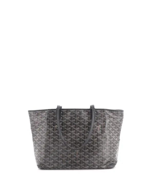 Goyard Pm Artois Tote Coated Canvas - Black