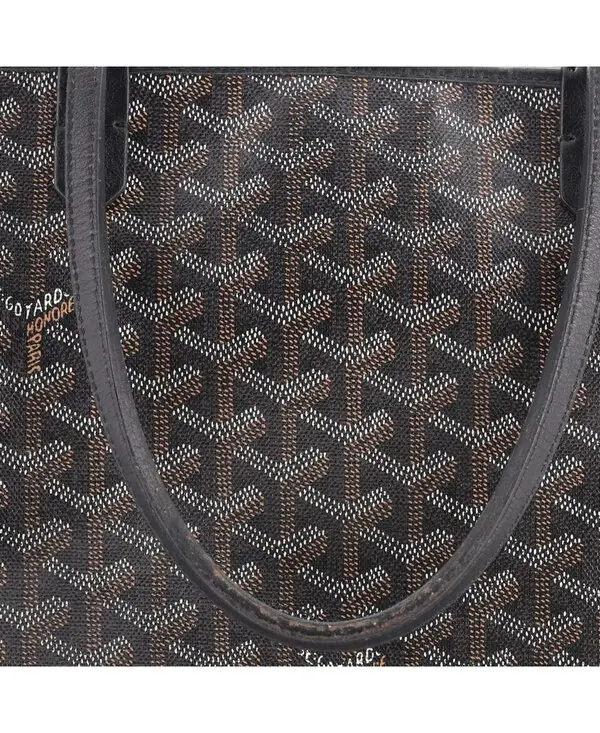 Goyard Pm Artois Tote Coated Canvas - Black