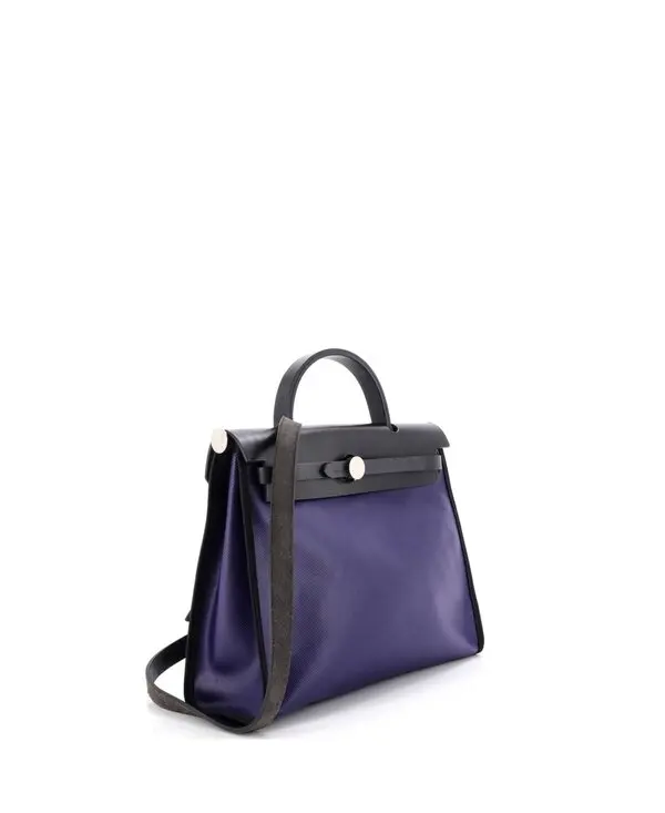 Hermès 31 Herbag Zip Berline Vache Canvas And Leather