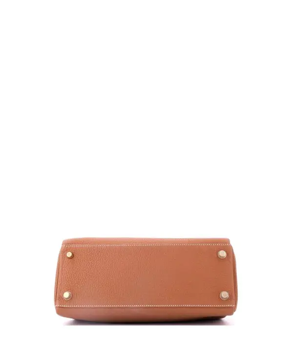 Hermès Kelly 28 Handbag Brown Togo With Hardware - Gold