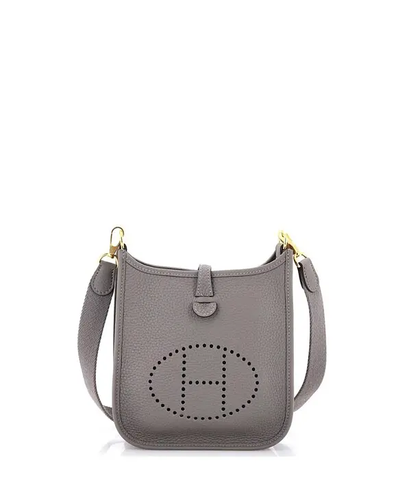 Hermès Tpm Evelyne Bag Gen Iii Clemence - Gray
