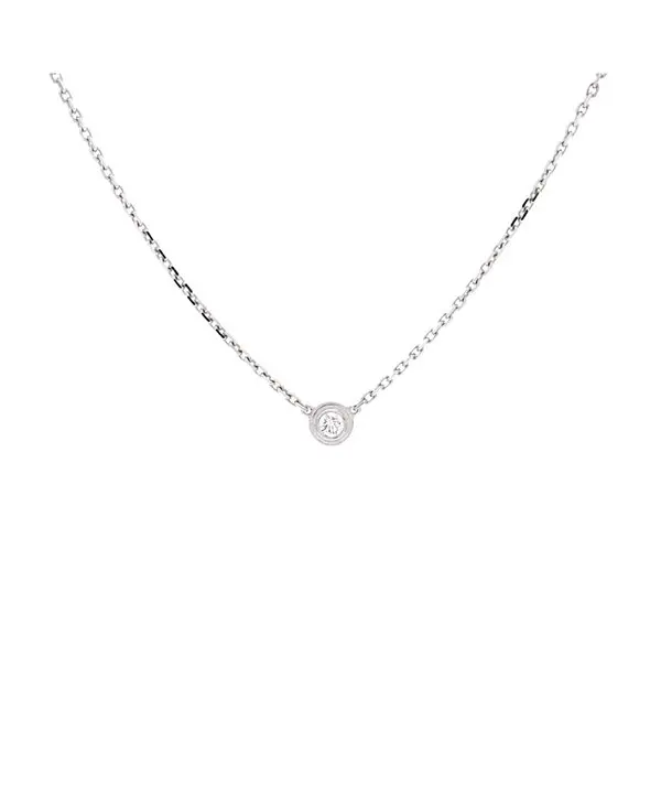 CARTIER Xs D'amour Pendant Necklace 18k Gold And Diamond, 16 - White