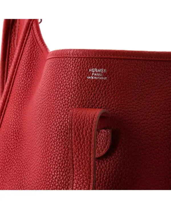 Hermès Gm Evelyne Bag Gen Iii Clemence - Red