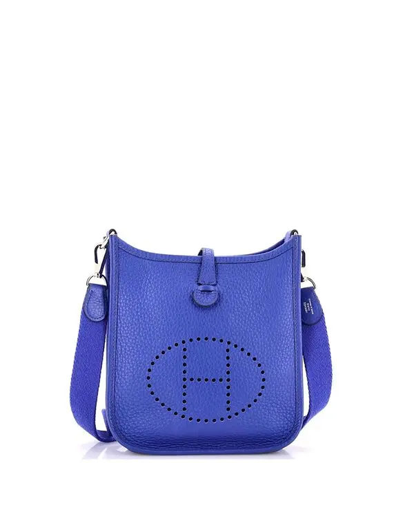 Hermès Tpm Evelyne Bag Gen Iii Clemence - Blue