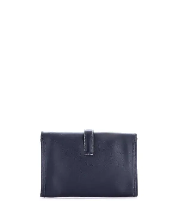 Hermès Pm Jige Clutch Epsom - Blue
