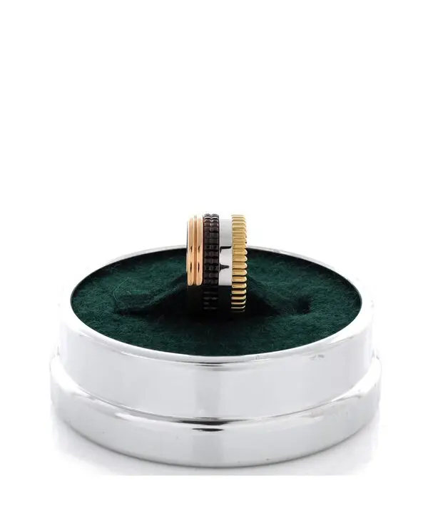 BOUCHERON Large Quatre Classique Ring 18k Tricolor And Pvd