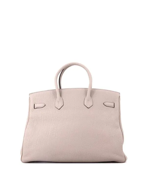 Hermès Birkin 35 Handbag Grey Togo With Gold Hardware - Gris Tourterelle