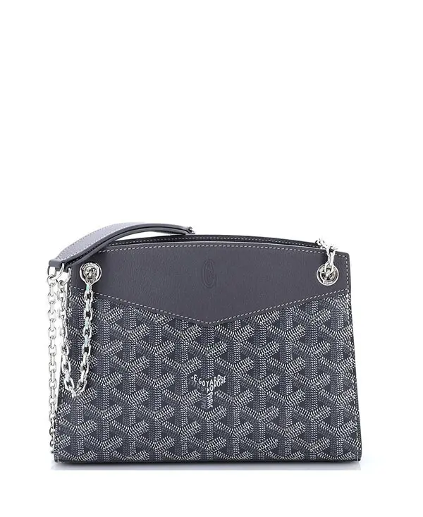 Goyard Structured Rouette Chain Shoulder Bag Coated Canvas