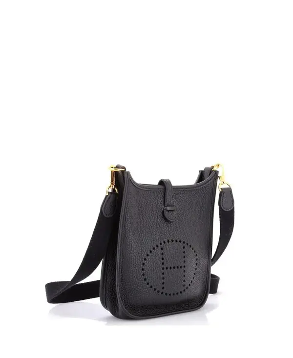 Hermès Tpm Evelyne Bag Gen Iii Clemence - Black