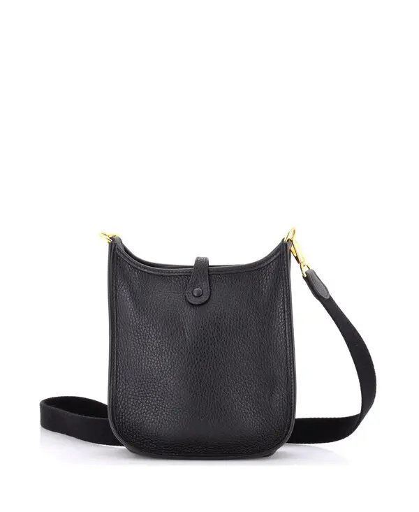 Hermès Tpm Evelyne Bag Gen Iii Clemence - Black