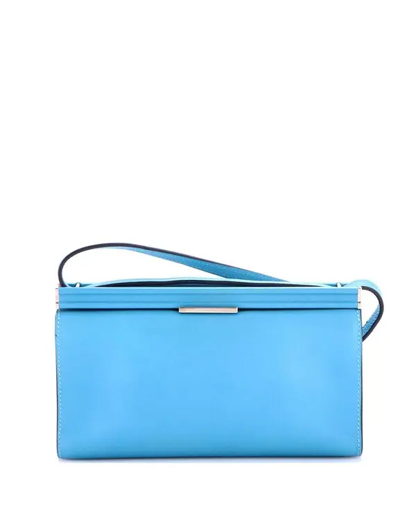 Hermès 21 Clic-h Shoulder Bag Evercolor - Blue