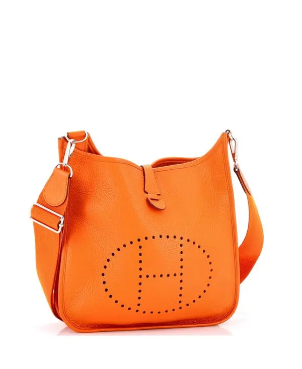 Hermès Pm Evelyne Bag Gen Iii Clemence - Orange