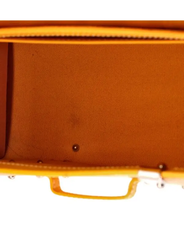 Goyard Structured Saigon Top Handle Bag Coated Canvas With Leather - Yellow