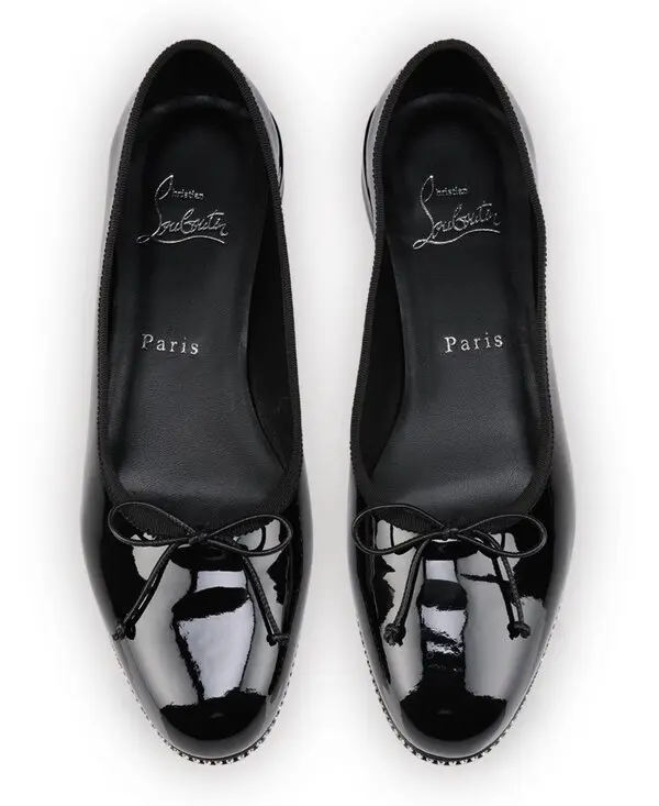 CHRISTIAN LOUBOUTIN Sweetie Jane Strass Ballerina Flats - Black
