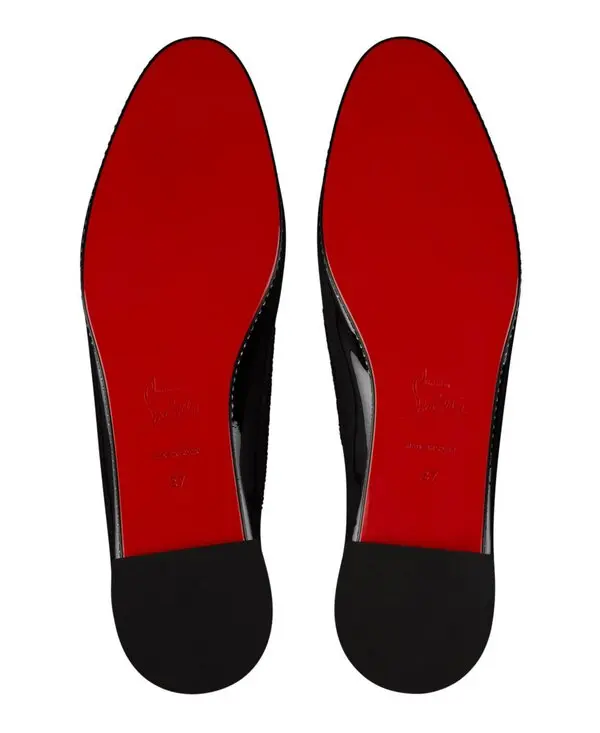CHRISTIAN LOUBOUTIN Sweetie Jane Strass Ballerina Flats - Black