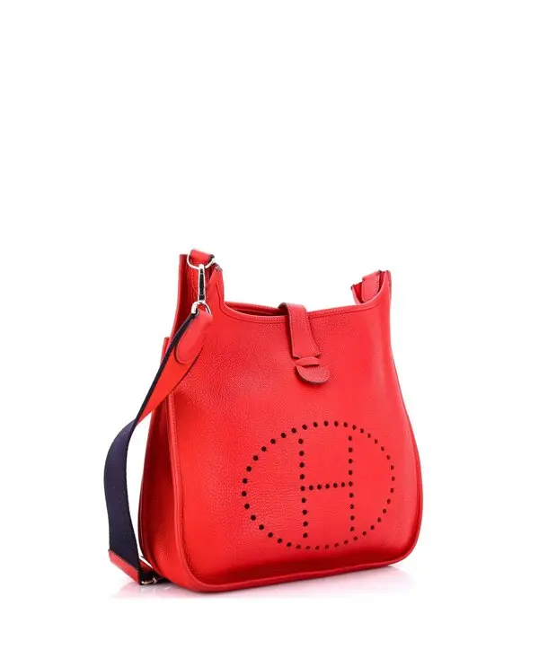 Hermès Gm Evelyne Bag Gen Iii Clemence - Red