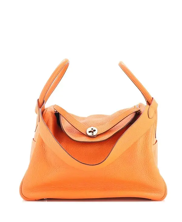 Hermès 34 Lindy Bag Clemence - Orange