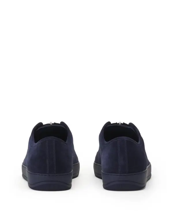 LANVIN Suede Zip Sneakers - Navy/navy