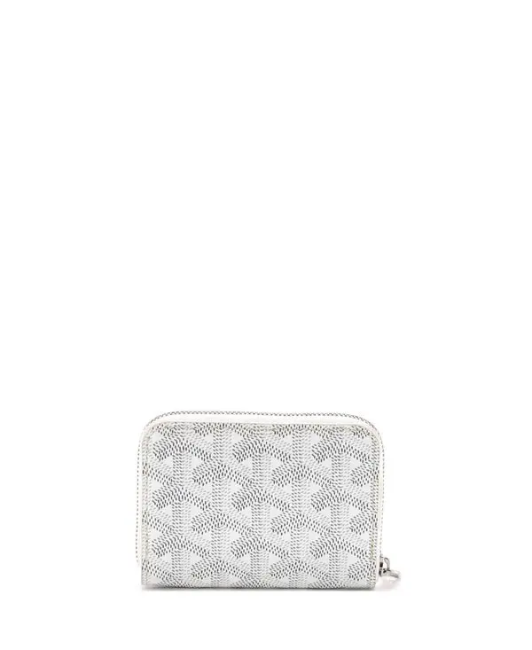 Goyard Pm Matignon Zip Wallet Coated Canvas With Leather