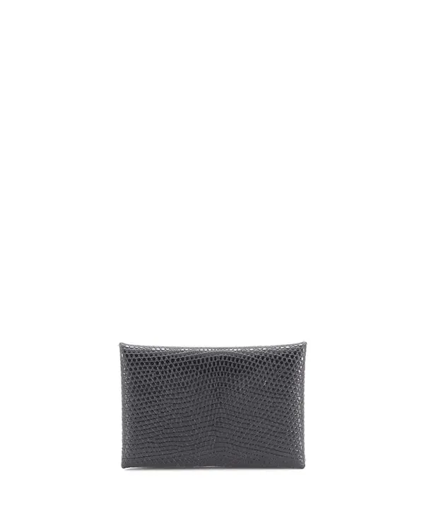 Hermès Calvi Card Holder Lizard