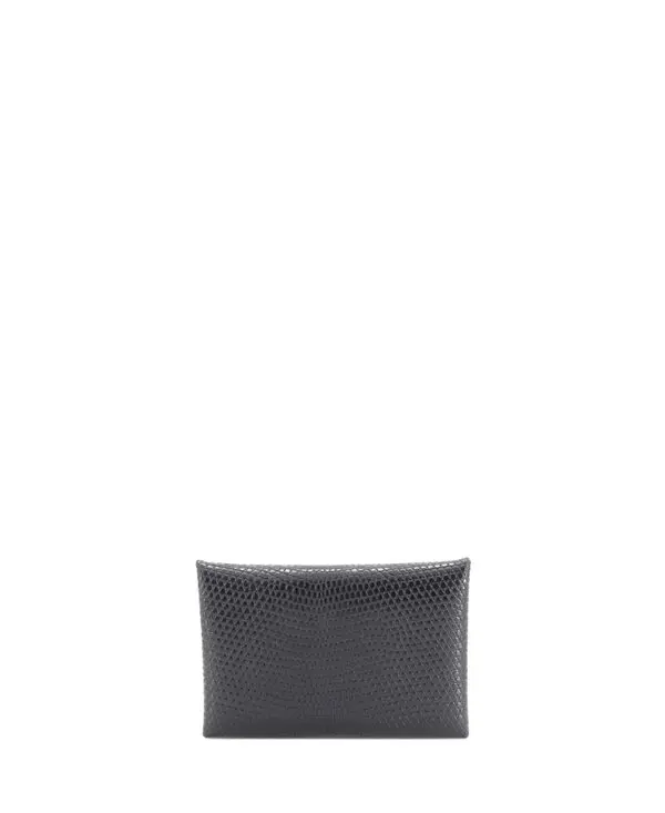 Hermès Calvi Card Holder Lizard
