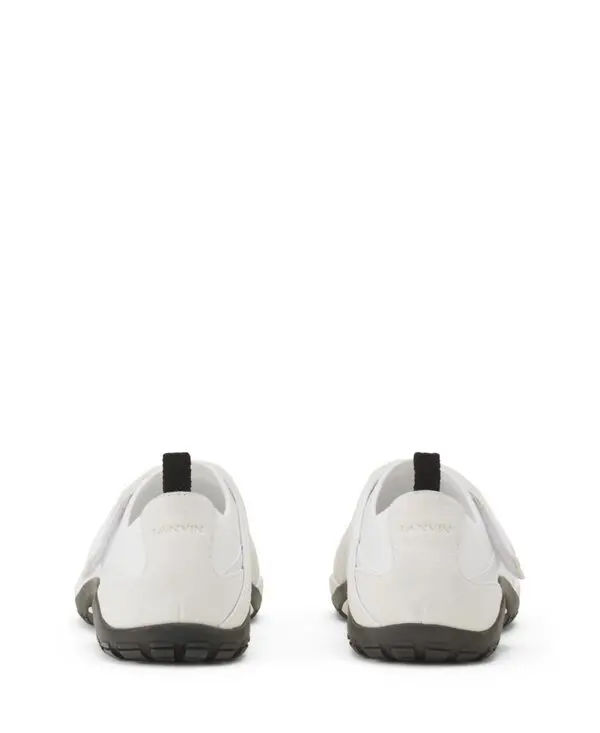 LANVIN Lnv1 Knit And Suede Sneakers - White/black