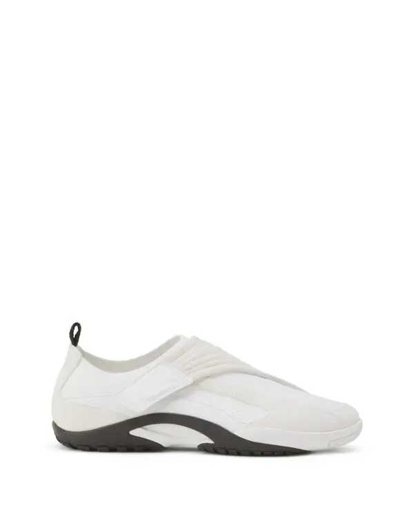 LANVIN Lnv1 Knit And Suede Sneakers - White/black