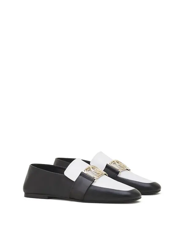 LANVIN Mother & Daughter Slip-on Loafers - Black/white