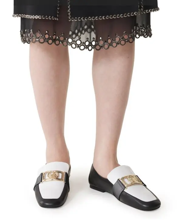LANVIN Mother & Daughter Slip-on Loafers - Black/white
