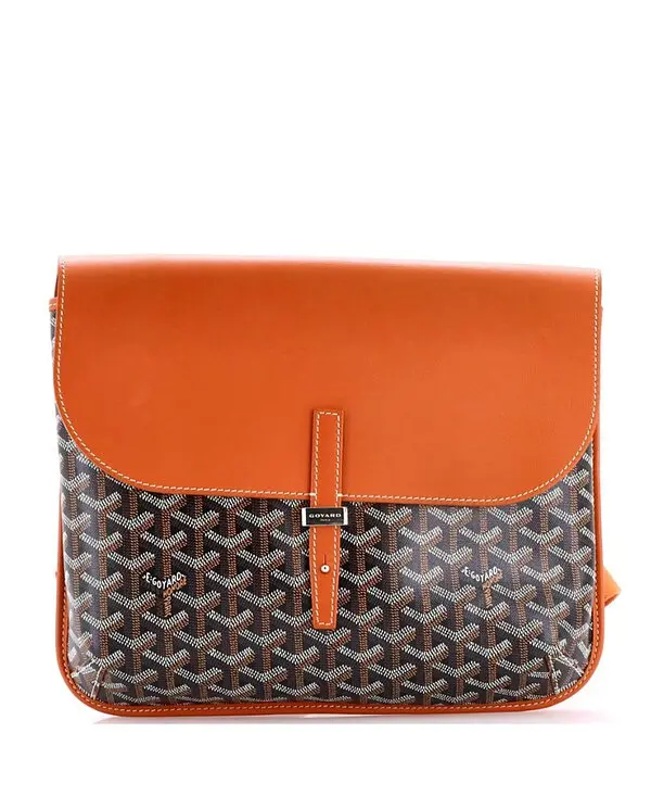 Goyard Coursier Messenger Bag Coated Canvas And Leather