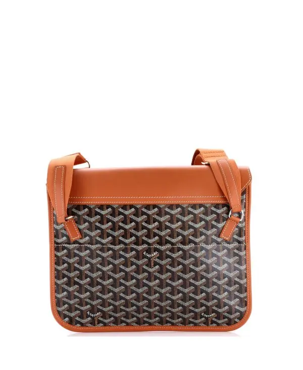 Goyard Coursier Messenger Bag Coated Canvas And Leather