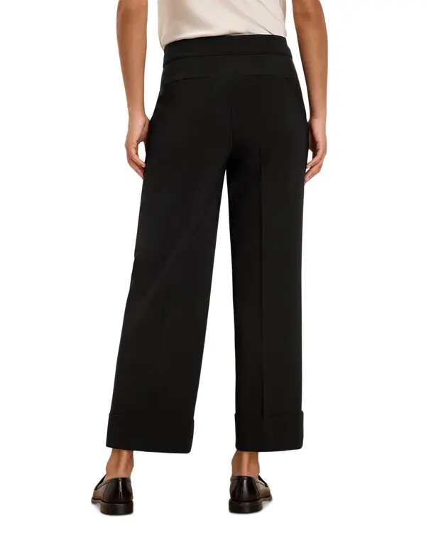 NIC+ZOE Clarendon Stretch Cuffed Ankle Pants - Black Onyx