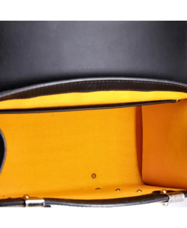 Goyard Structured Saigon Top Handle Bag Coated Canvas With Leather