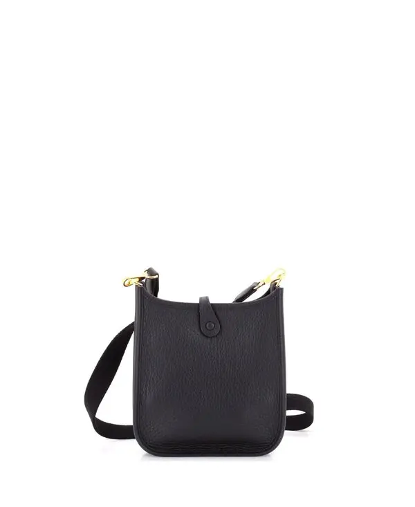 Hermès Clemence Tpm Evelyne Bag Gen Iii - Black