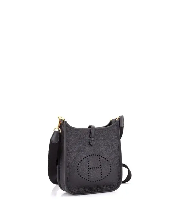Hermès Clemence Tpm Evelyne Bag Gen Iii - Black